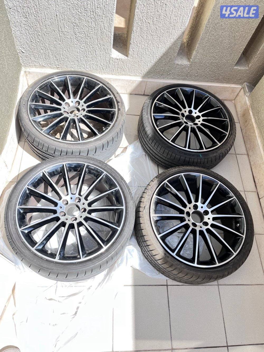 Mercedes E300 coupe rims tires size 20, No:19775087