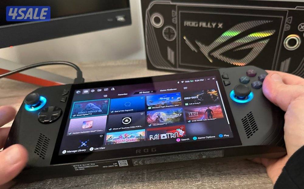 Asus Rog Ally X with 1TB micro SD Card and a Carrying Case، رقم: