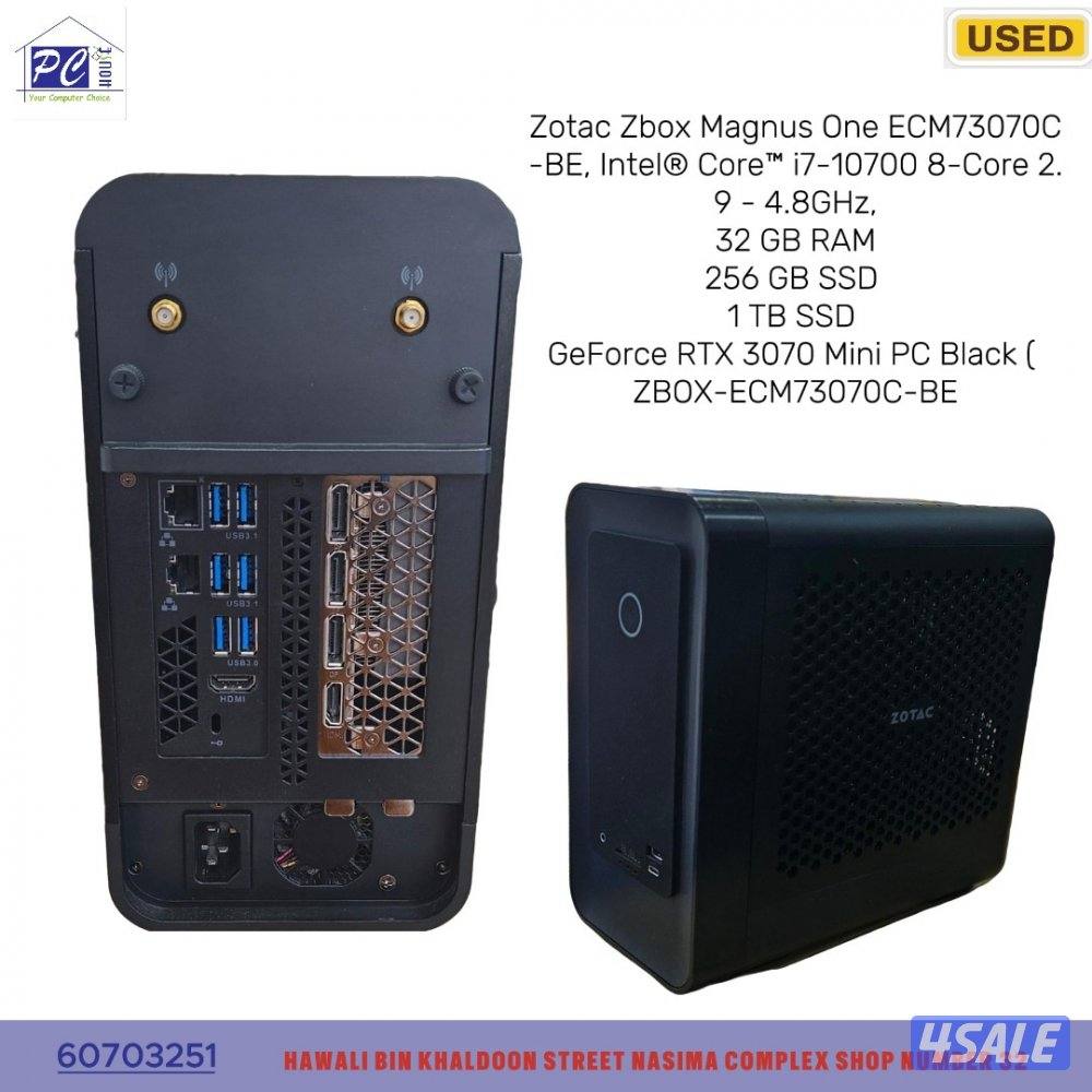 ZOTAC ZBOX SMALL GAMING PC CORE I7-32-256GB-1TB RTX 3070, No:20127372