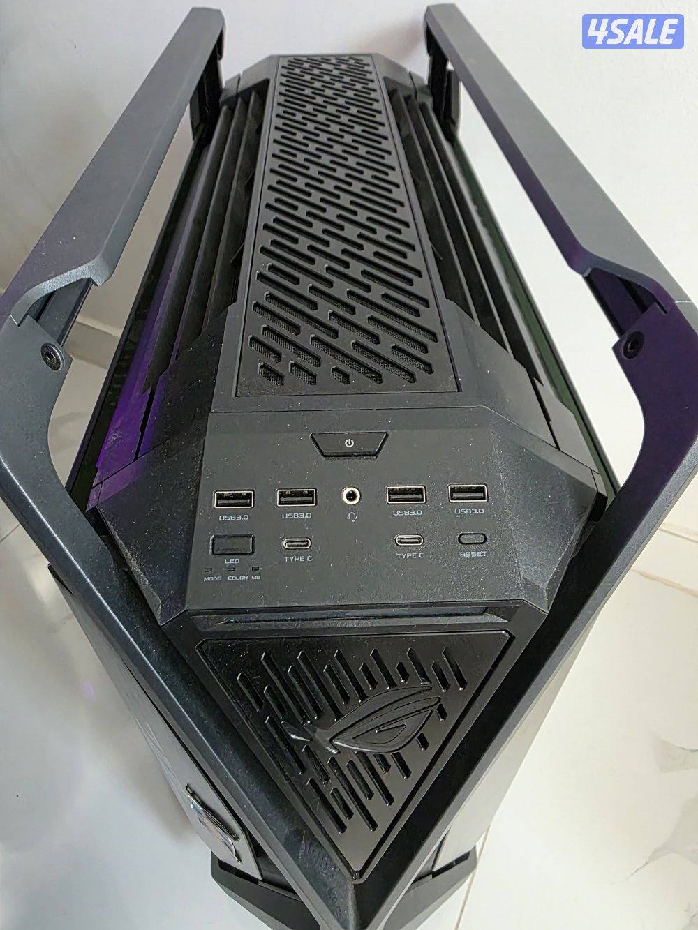 ASUS ROG Hyperion GR701 E-ATX Gaming PC Case, Black 4-Fans، رقم: