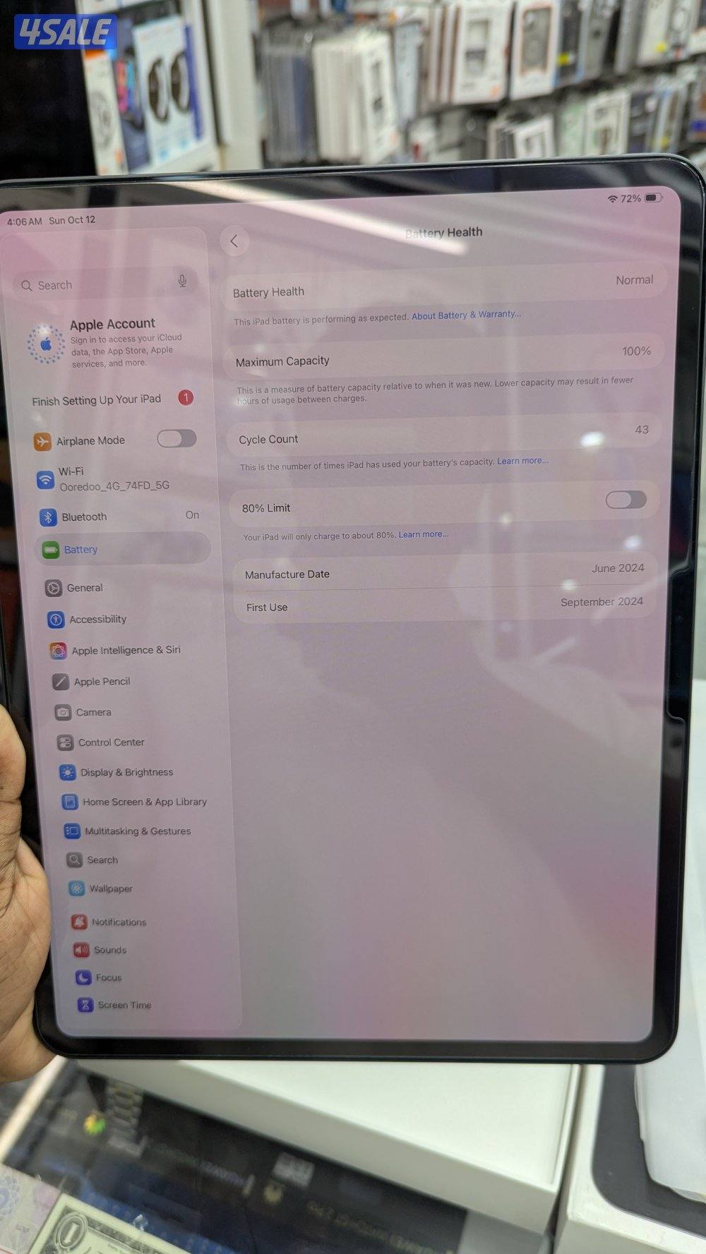 Apple Ipad pro 13 inch (M4), No:20272259