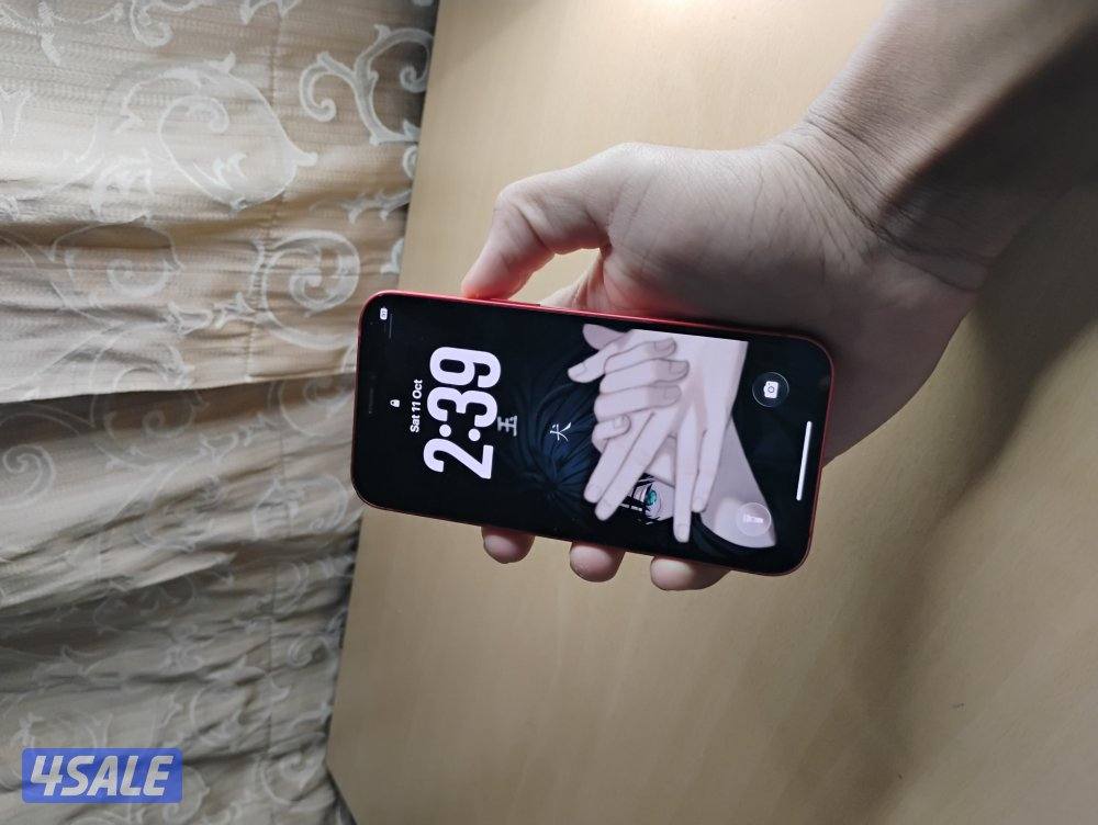 iPhone 12 Mini Red – 256GB Battery 100% Face ID Not Workin، رقم: