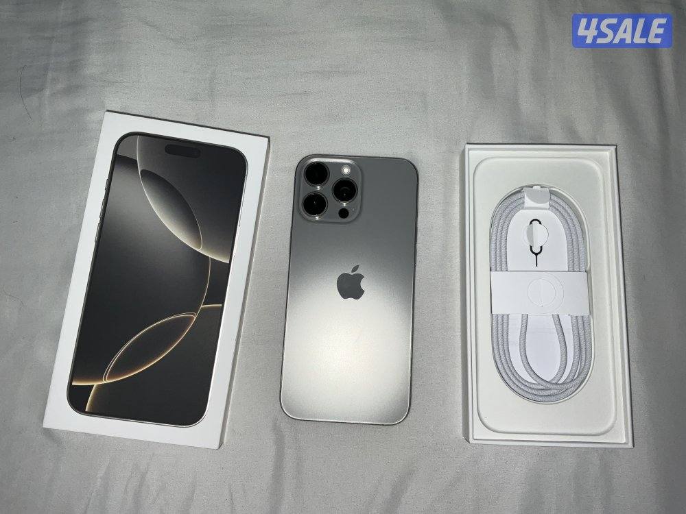 Iphone 16 pro max 256gb natural Titanium (clean device), No:20523248
